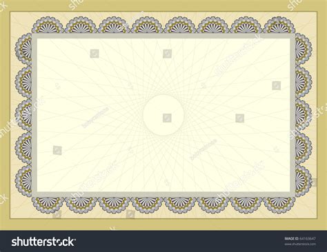 Certificate Patterns Background Stock Vector Royalty Free 64163647