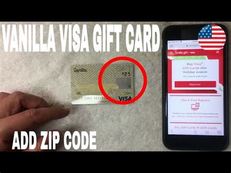 Assign Zip Code To Vanilla Gift Card 07 2021