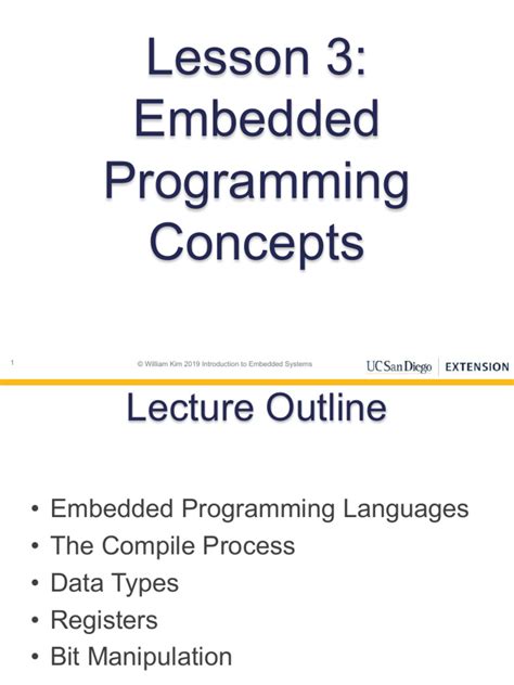 Ucsd Embedded Programming Concepts Letcture Pdf Software