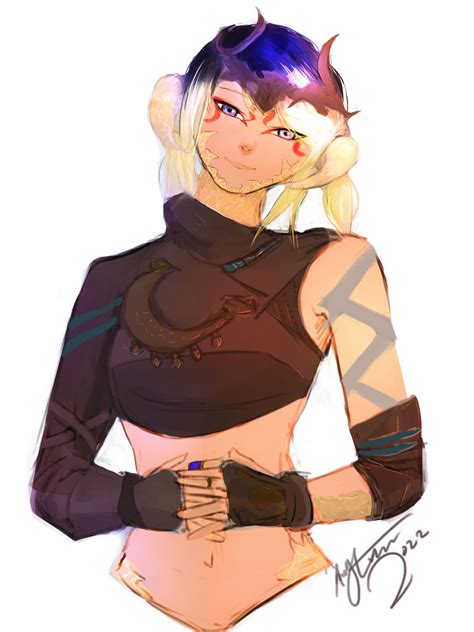 Aura Fem From Ffxiv By Angeliina100 On Deviantart