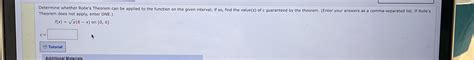 solved determine whether rolle s theorem can be applied to