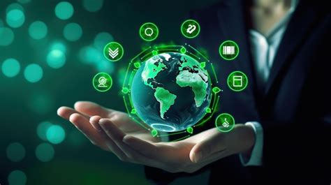 Premium Ai Image Green Technology Mockup