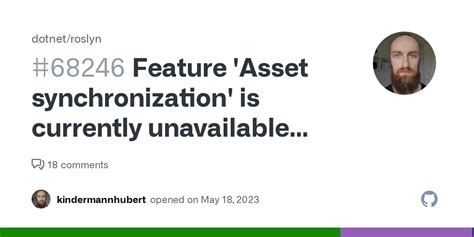 Feature Asset Synchronization Is Currently Unavailable Due To An