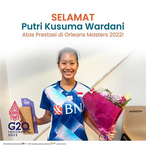 bni selamat kepada putri kusuma wardani setelah