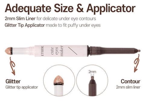 Etude Cute Eyes Maker 2 Colors Hakolii