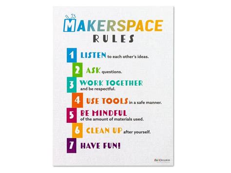 Makerspace Rules Poster