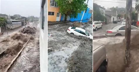 Las impactantes imágenes que dejó la lluvia en Querétaro Infobae