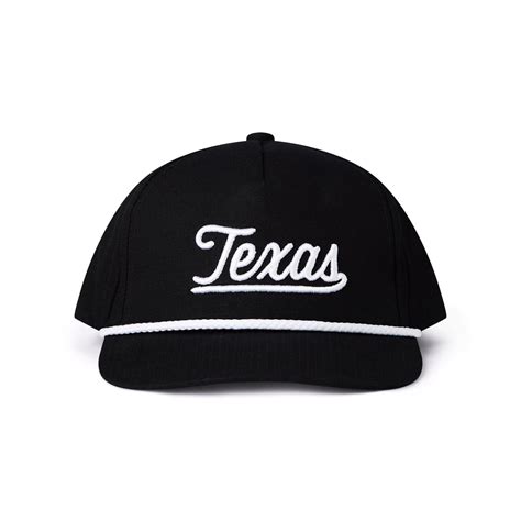Cap Texas Script Black Burlebo
