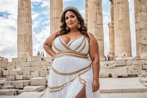 Plus Size Chubby Latina Woman Dressed In Clothes Looking Lik By