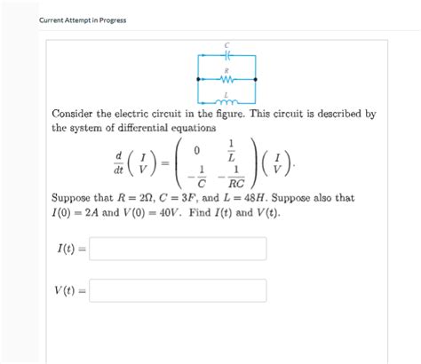 Solved Consider The Electric Circuit In The Figure This Chegg