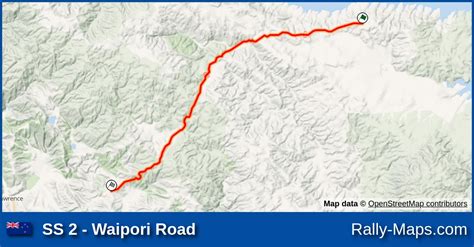 Ss 2 Waipori Road Stage Map Otago Rally 2024 Aprc 🌍 Rally