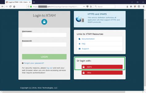 Xtam Adfs Integration Adfs Login Option Xton Technologies