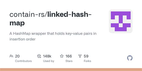 Github Contain Rslinked Hash Map A Hashmap Wrapper That Holds Key
