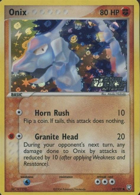 Onix 2004 Ex Team Rocket Returns 069109 Reverse Holo Price Guide