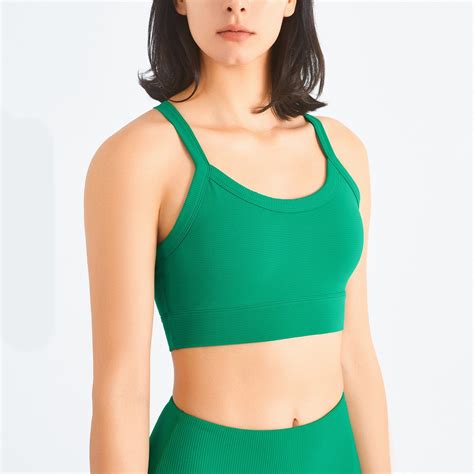Back Cross Strappy Sexy Crop Top Ribbed Cotton Hollow Yoga Wear Sports