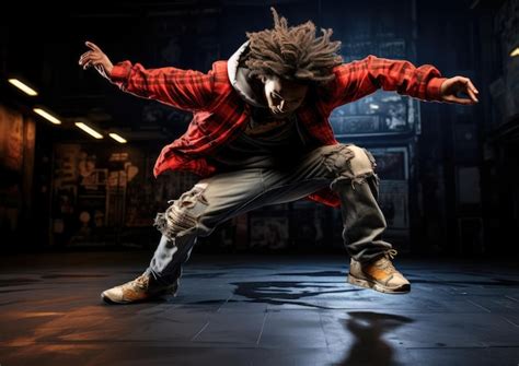 Premium Ai Image Breakdancing