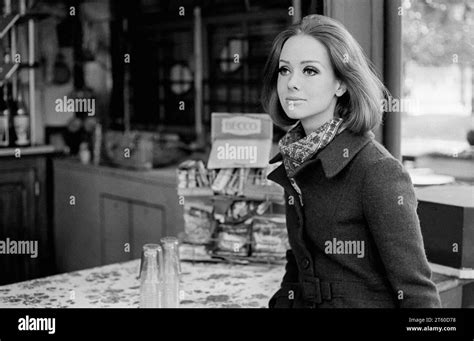 1960s Woman Fashion Model Portrait By Kiosk Looking Away Jardin Des