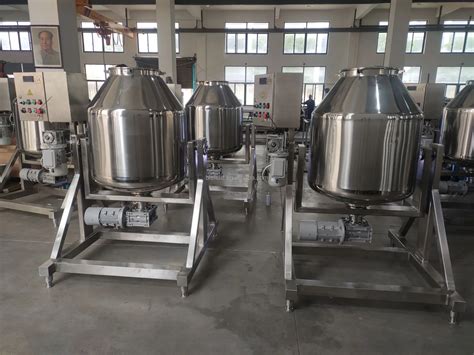 Stainless Steel Ss316l Rotating Drum Mixer Bath Salts Mixing Machine