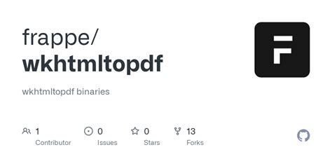 Github Frappewkhtmltopdf Wkhtmltopdf Binaries