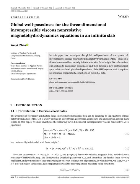 Global Well‐posedness For The Three‐dimensional Incompressible Viscous