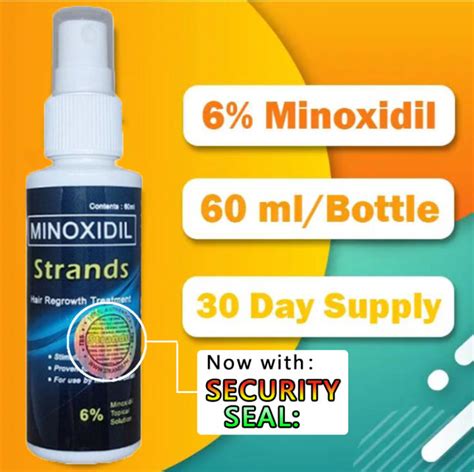 Minoxidil Strands 6 Minoxidil Topical Solution 60ml Per Bottle Hair