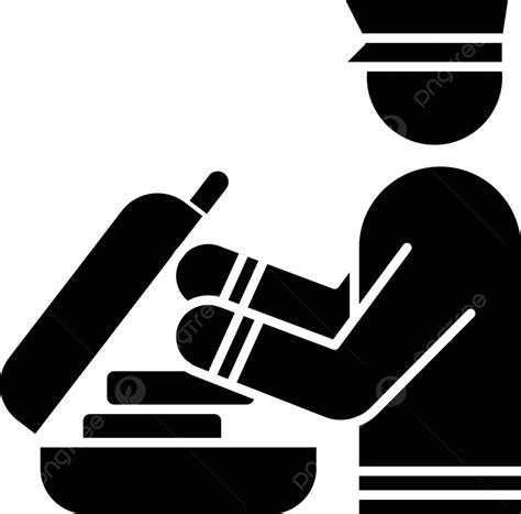 Проверка безопасности для значка глифа багажа Безопасный досмотр багажа