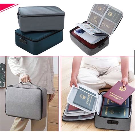 Jual Tas Penyimpanan Dokumen 3 Layer Storage Bag Sertifikat File Tempat