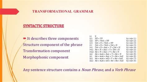 transformational grammar