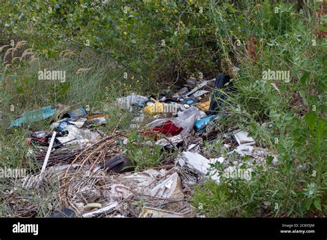 Heaps Of Dirty Garbage Rubbish In Nature Pollution Plastic Human Influence On The Ecology Of