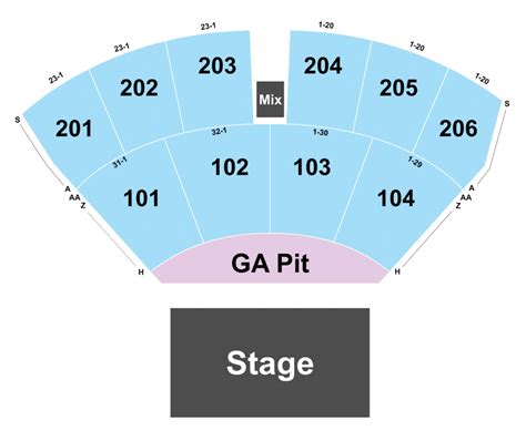 Seating Chart Ledge Amphitheater Waite Park Minnesota