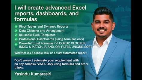 Build Custom Excel Dashboard Report And Pivot Tables By Ykumarasiri Fiverr