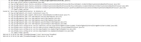 nacos启动报错 caused by java lang illegalstateexception no datasource set