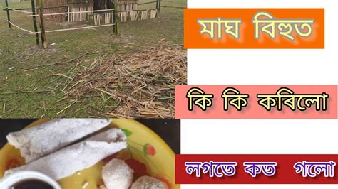 মাঘ বিহু বুলি । মেজী জলালো আৰু নামঘৰত গলো । Youtube