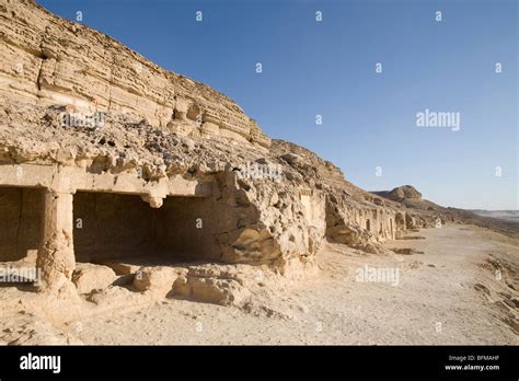 The Rock Tombs Of Beni Hassan Between Minya And Mallawi Fotos Und