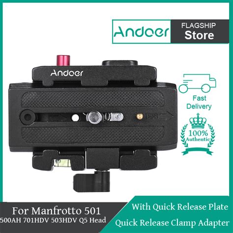Andoer Video Camera Tripod Quick Release Clamp Adapter With Quick