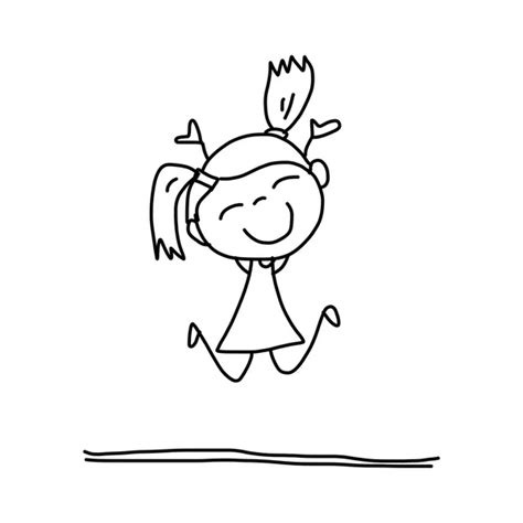 Bambina Stilizzata Disegno