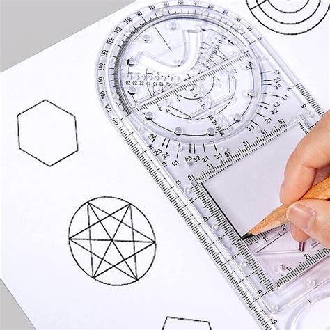 Piece Multi Function Drafting Ruler Multi Function Drafting Curve Ruler