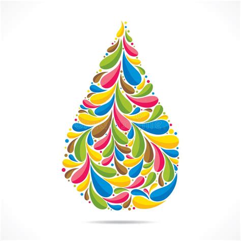 Creative Colorful Water Drop Design Stock Vector Image 43045296