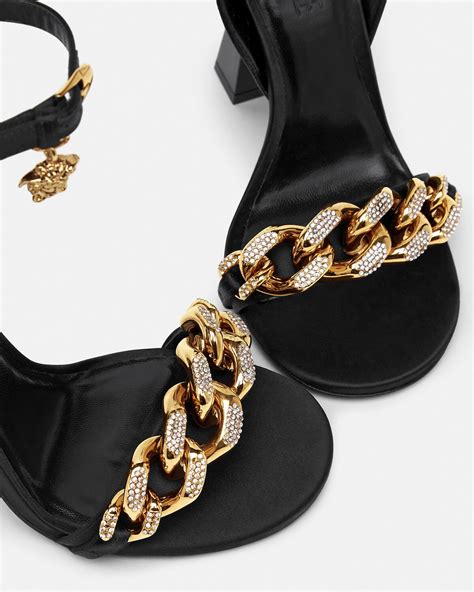 Versace Medusa Chain High Heel Sandals For Women Us Online Store