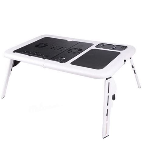 Foldable E Table For Laptop Black And White Darazlk