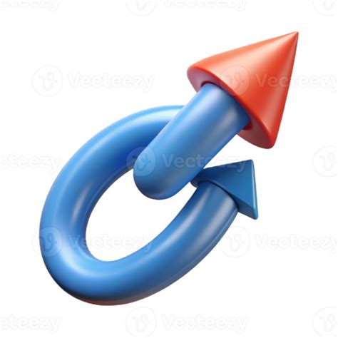 3d Render Interlocking Arrows Abstract Background 54590528 Png