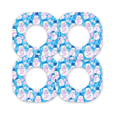 Peelz Snowman Patch Tape Designed For The Dexcom G7 And Stelo