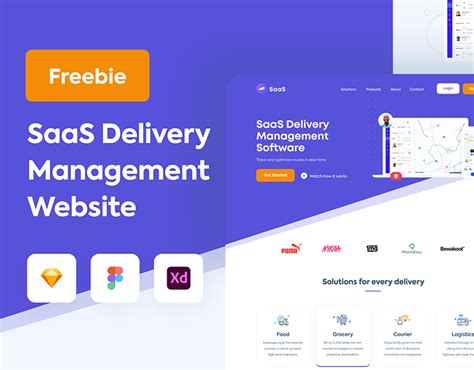 Saas Delivery Management Website Behance