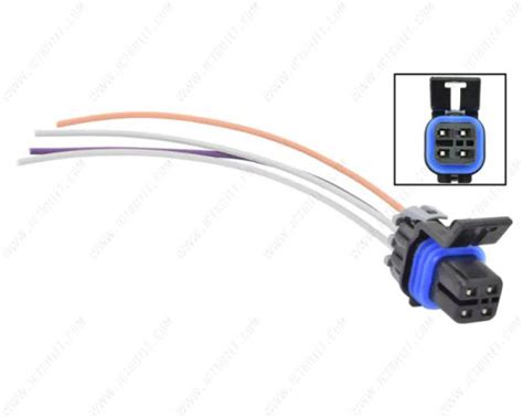Ict Billet Gm Ls O2 Oxygen Sensor Square Female 1 Keyway Wire Connector