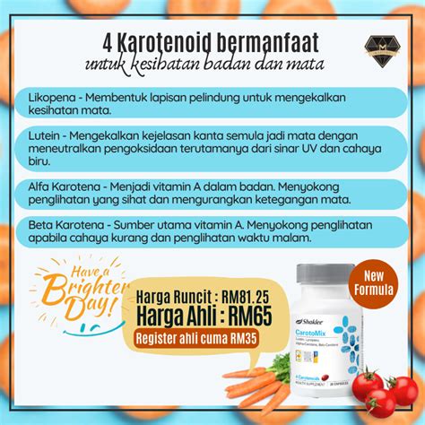 Carotomix Shaklee Vitamin Untuk Mata