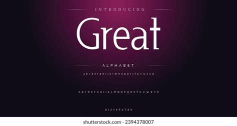 Condensed Modern Bold Font Sans Serif Stock Vector Royalty Free Shutterstock
