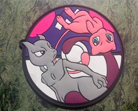 Mewtwo Pokeevo Pokemon Morale Pvc Patch Etsy
