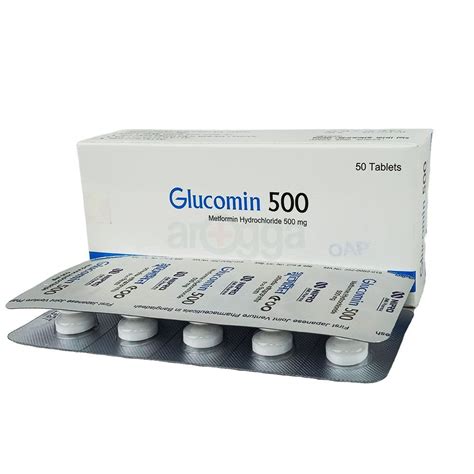 Glucomin 500mg Tablet Arogga Online Pharmacy