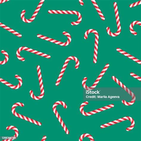 クリスマスキャンディーの杖とシームレスなパターンベクトルの図 お祝いのベクターアート素材や画像を多数ご用意 お祝い