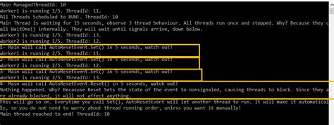 C What Is The Difference Between Manualresetevent And Autoresetevent